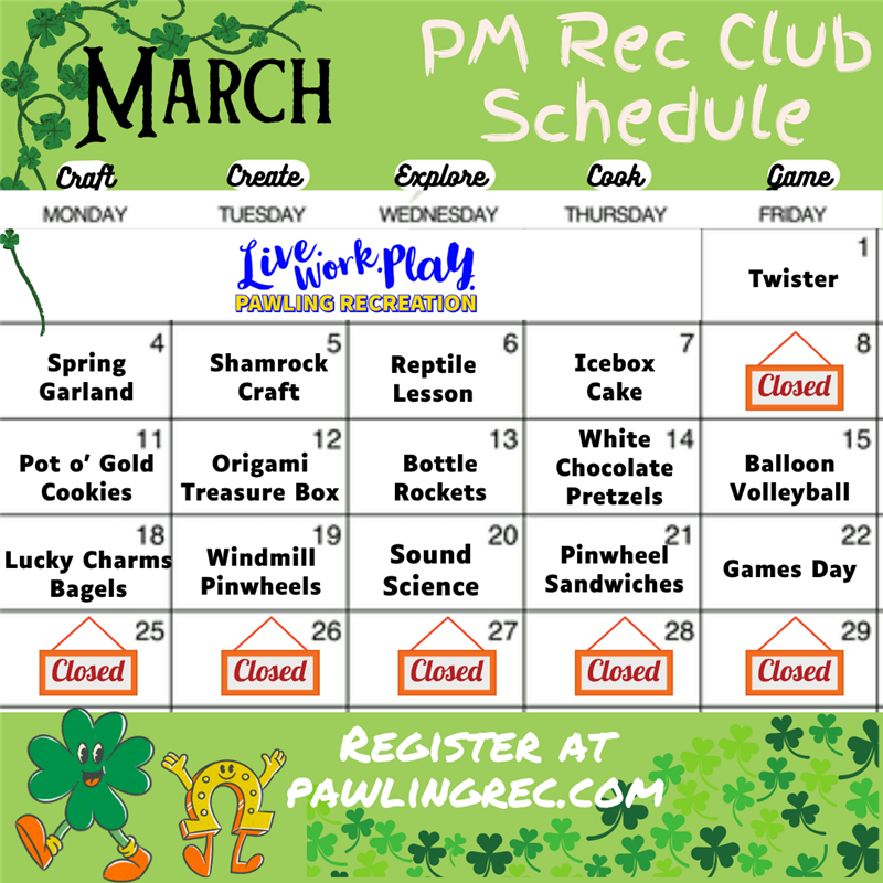 Pawling Recreation: REC CLUBS (AFTER SCHOOL)