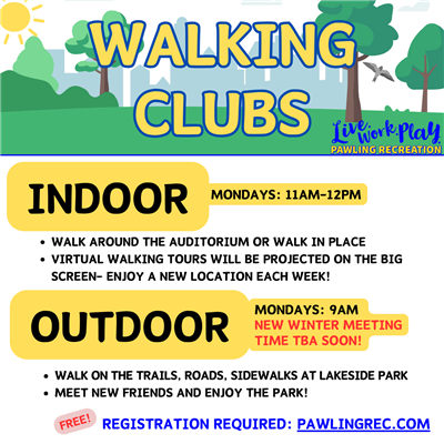 Pawling Recreation: Walking Clubs